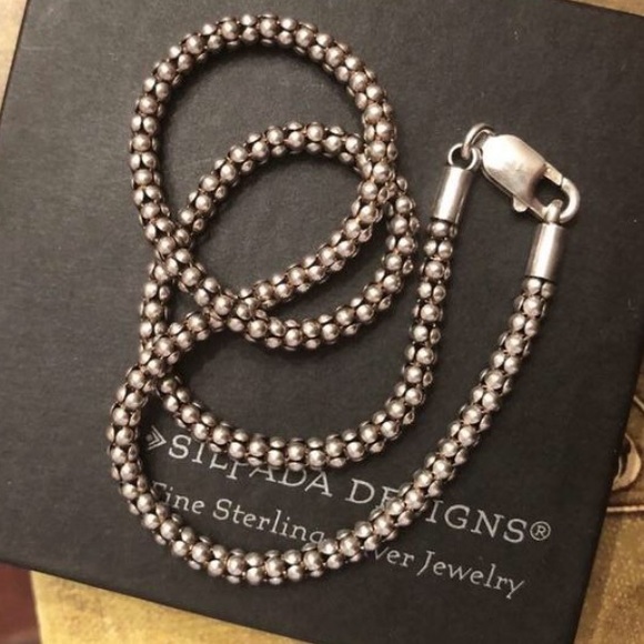 Silpada | Jewelry | Vintage Silpada Sterling Silver Popcorn Chain ...